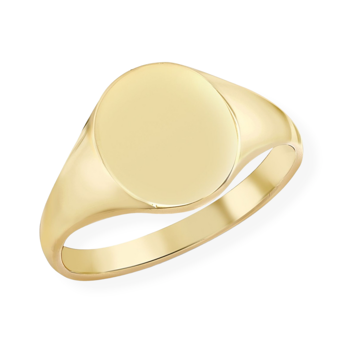 9ct Gold Mens Heavy Guage Plain Oval Signet Ring – Daniel Gleeson Jewellers