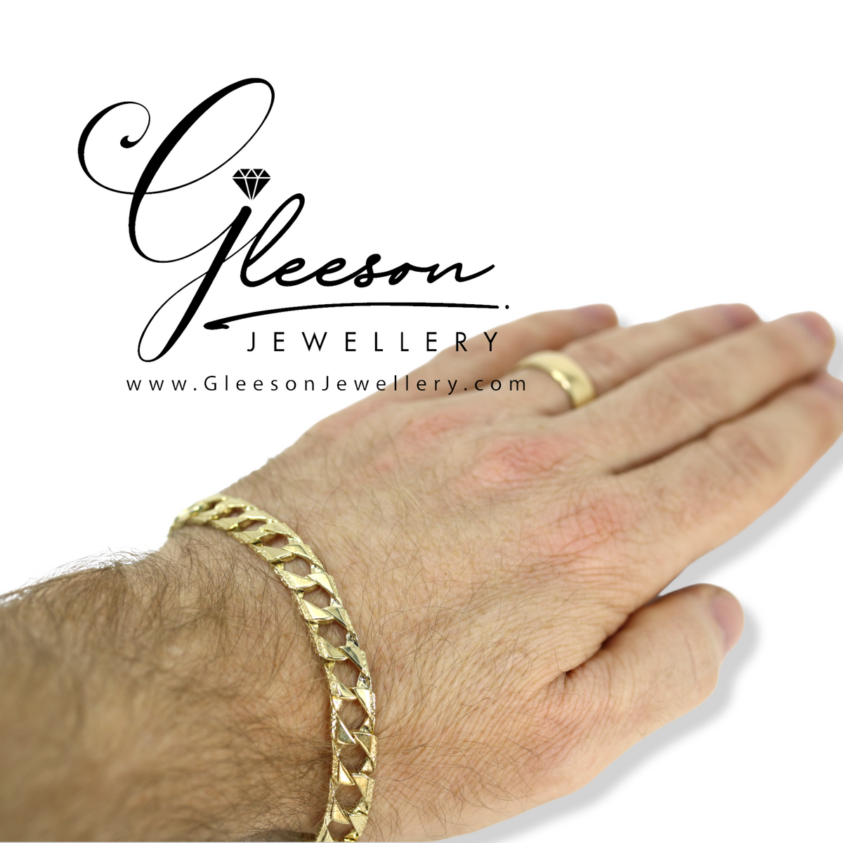 9ct Gold Mens Curb Chaps Bracelet – Daniel Gleeson Jewellers