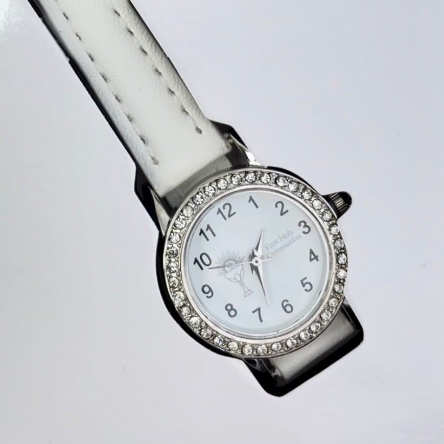 First Holy Communion Girls Watch with CZ Bezel – Daniel Gleeson Jewellers